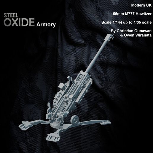 🩻 UK BAE M777 155mm howitzer・ STL File for 3D printing・Cults