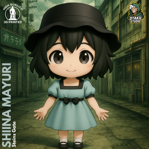 🎨 Chibi Shiina Mayuri - Steins Gate Fan Art 3D Model・ STL File for 3D ...