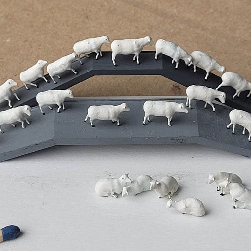 🐑 Sheep for slopes, ramps and flat surfaces (1-148)・Free STL File for ...