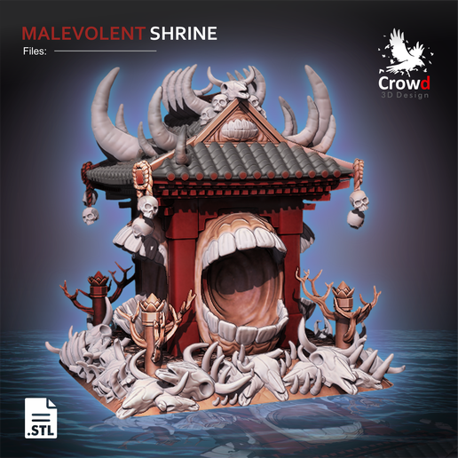 ⛩️ Malevolent Shrine (Jujutsu kaisen)・ 3D File for 3D printing・Cults