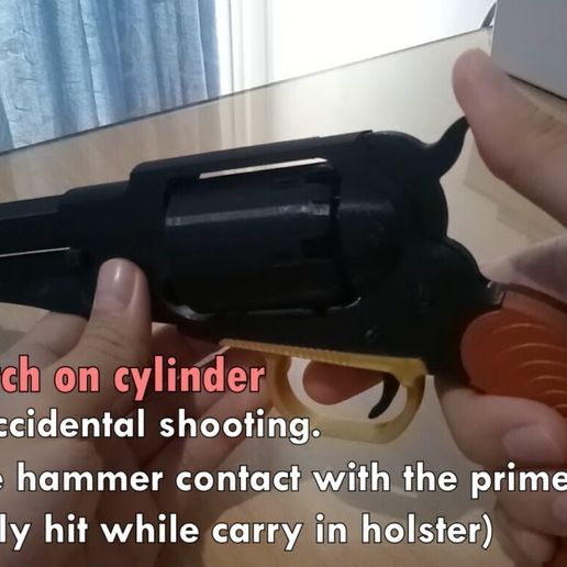 ♠️ The Ace Revolver 1858 Cap Gun BB 6mm Fully Functional Scale 1:1・ STL ...