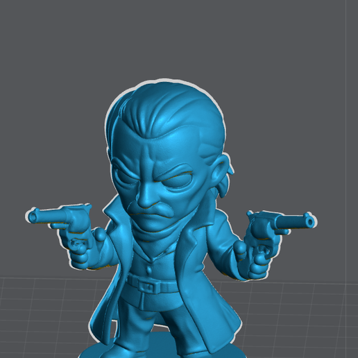 🦸 CHIBI MGS REVOLVER OCELOT・ STL File for 3D printing・Cults