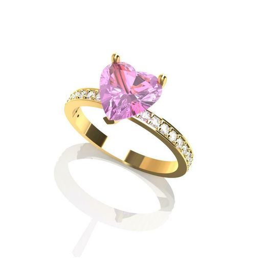 💜 Heart Ring・ STL File for 3D printing・Cults