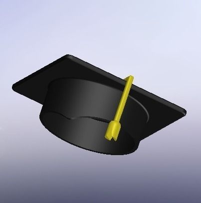 🧢 DEGREE CAP・ STL File for 3D printing・Cults