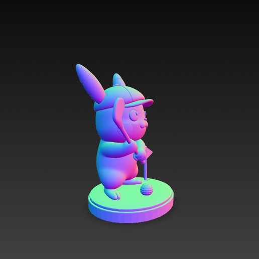 🏌️ Pikachu olympic golf・ STL File for 3D printing・Cults