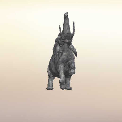 🐘 Titans Triumph Elephant - Low Poly - Excellent Design - Decor・ STL ...