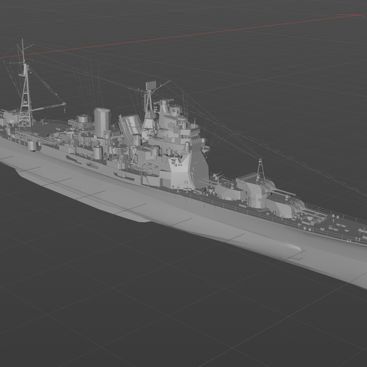 ️ Digital model of the cruiser "Atago"・ OBJ File for 3D printing・Cults
