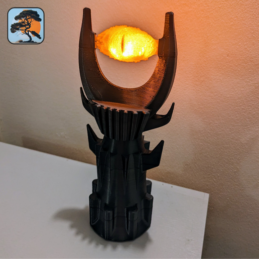 👁️ Sauron eye lamp・ STL File for 3D printing・Cults