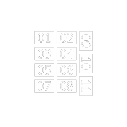🔢 Numeric Plates - Numbers for signage and decoration・ STL File for 3D ...