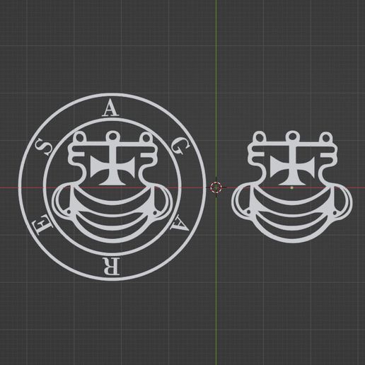 🦭 Sigil of Agares – Ars Goetia Demon Seal | STL + SVG Files for Jewelry ...