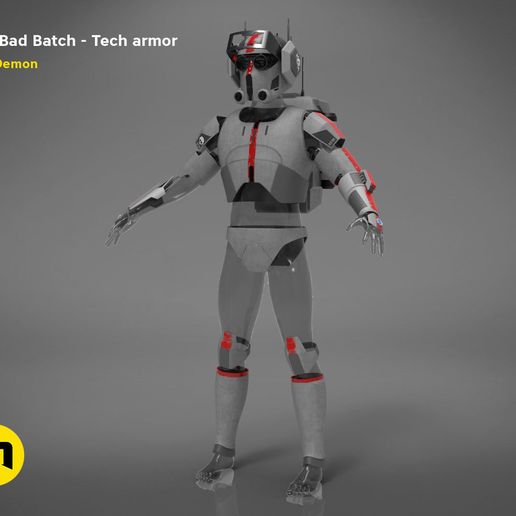 🎬 The Bad Batch Tech armor・ OBJ File for ・Cults