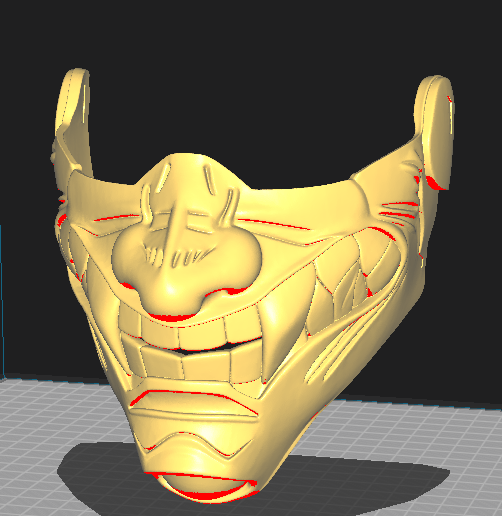 🗡️ Samurai mask・ STL File for 3D printing・Cults