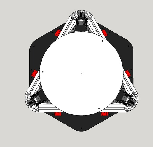 Free STL file Kossel Mini Hexagonal Base V2 🔧 (SVG)・3D printing ...