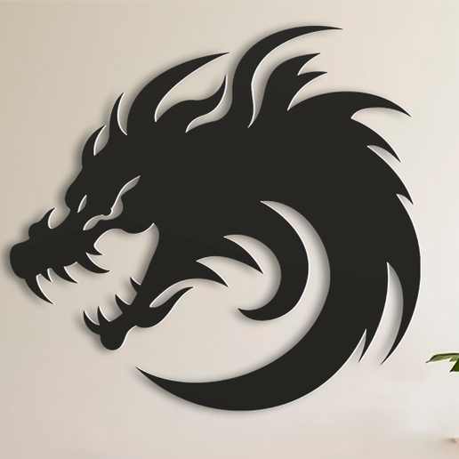 dragon logo 3d