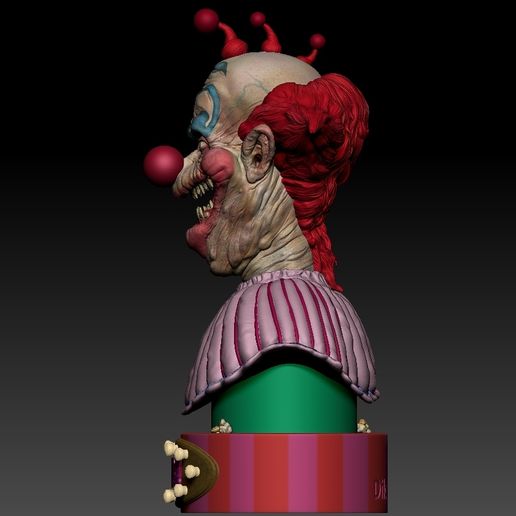 Slim (Killer Klowns from Outer Space) Bust 🤡・ OBJ File for 3D printing ...