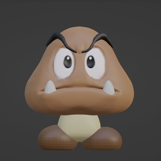 👾 Goomba Super Mario 64・ STL File for 3D printing・Cults