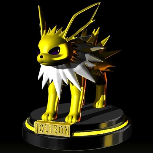 STL file JOLTEON EEVEE POKEMON ELECTRIC POKEDEX 🐉 ・Design to download ...