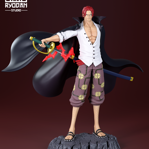 👾 SHANKS ONE PIECE・ 3D File for 3D printing・Cults