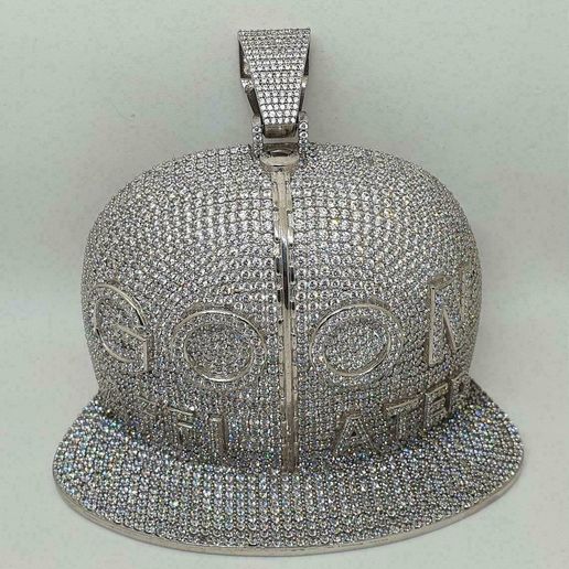 🧢 Unique Goon Customized CAP Shape Diamond Hip Hop Pendant・ STL File ...