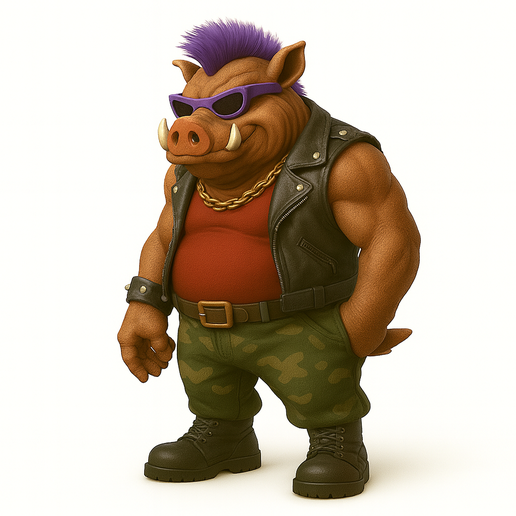 🥷 Mutant ninja turtles Bebop・ STL File for 3D printing・Cults