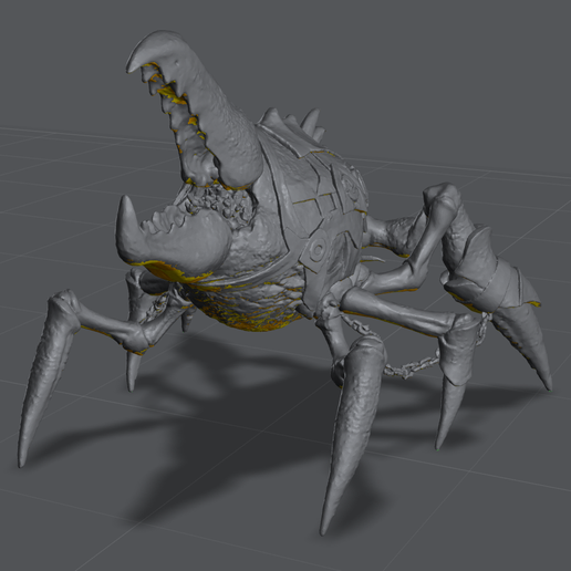 👹 Jawed Horror | Monster Miniature・ STL File for 3D printing・Cults