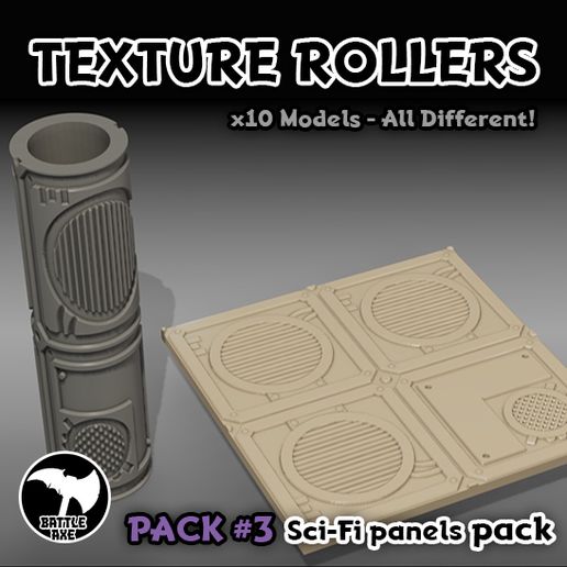 sci fi texture roller