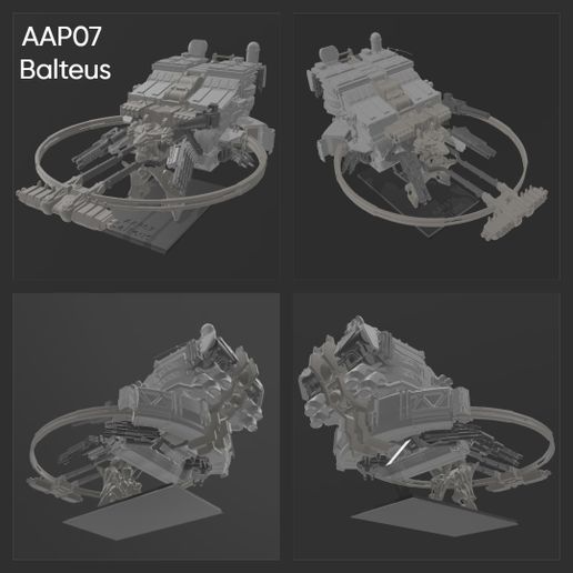 👴 (OLD) Armored Core 6 AAP07 Balteus Pack・ 3D File for 3D printing・Cults