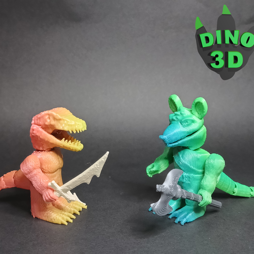 🔫 CROCUS Warrior Lizards Toy - Reptile Warrior Soldiers With Weapons ...