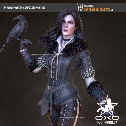 🗿 Yennefer from Witcher・ 3D File for 3D printing・Cults