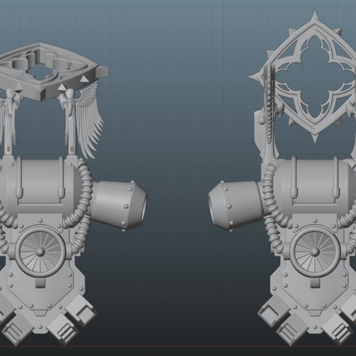 😇 Gloomy Angelic Halo Backpacks・Free 3D File for 3D printing・Cults