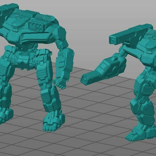 🎲 American Mecha Dominator Fightmech, 6mm・Free STL File for ・Cults