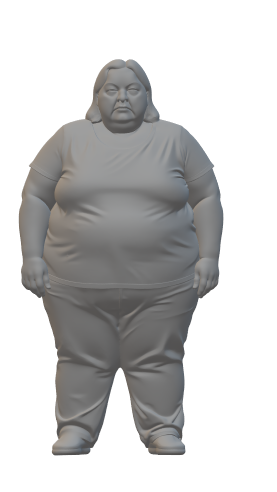 👩 Woman ( based on Berta from 2 and half-man ) Standing female Figure ...