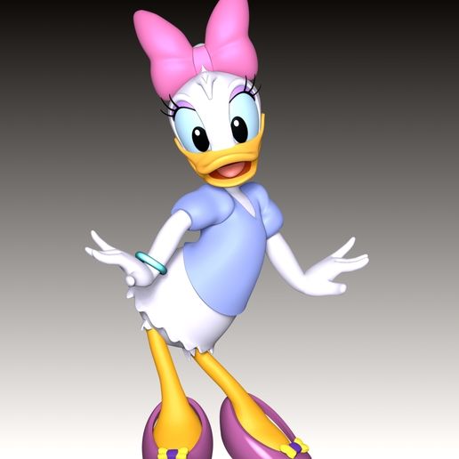 3D file Daisy Duck 🦆 ・3D printing idea to download・Cults