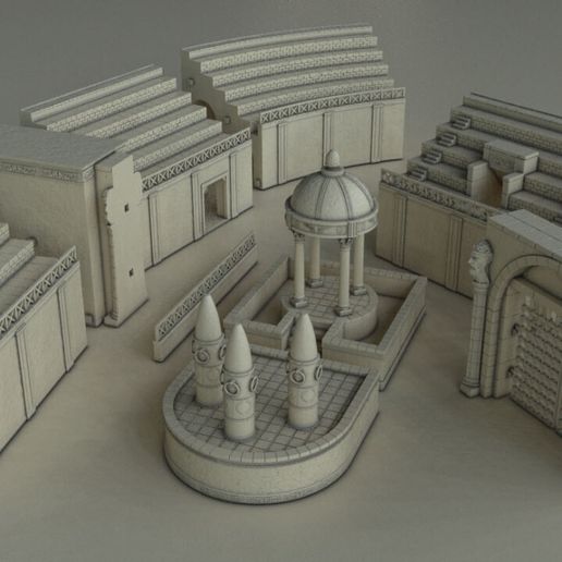 🎪 Circus Maximus - Roman Chariot Racing arena・ 3D File for 3D printing ...
