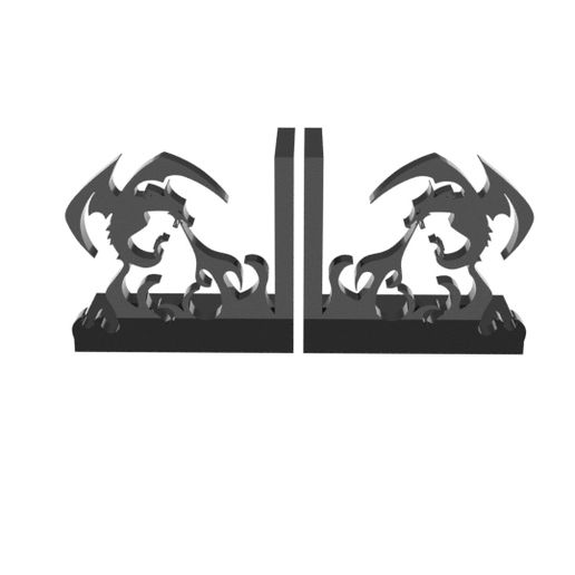📚 BOOKENDS DRAGONS・ STL File for 3D printing・Cults