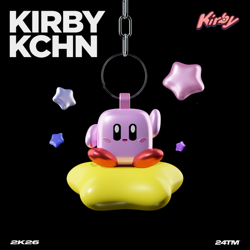 🗝️ Kirby Keychain・Archivo STL Gratis para Impresión 3D・Cults