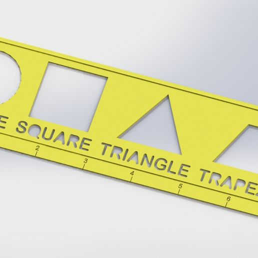 STL file Basic Geometric Forms Ruler - English_In 📏 ・3D print object to ...