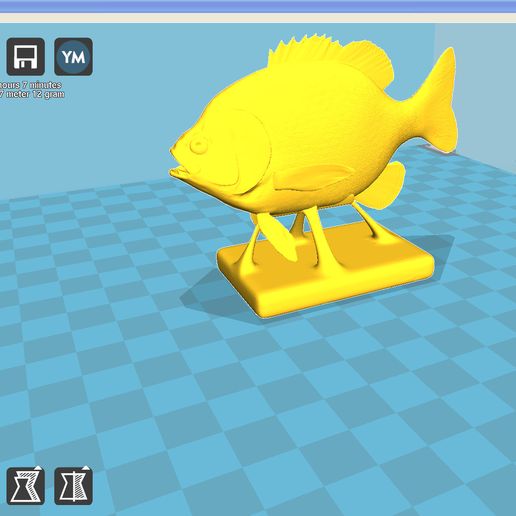 🐠 Bluegill fish・Free STL File for ・Cults