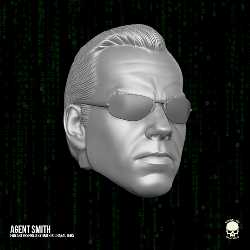 🪖 Agent Smith - Matrix 3D printables for action figures・ STL File for ...