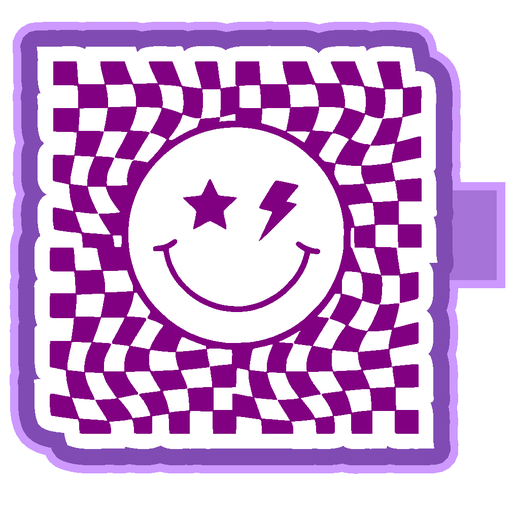 🪔 freshie stl wavy checkered smiley face・ STL File for 3D printing・Cults