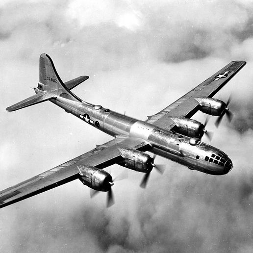 🛩️ B-29 Superfortress・ OBJ File for 3D printing・Cults
