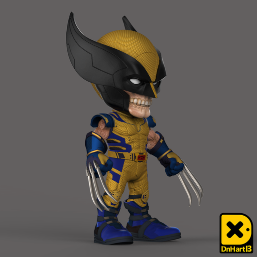 3D file MiniPrint 010 - Wolverine Skull 💀 ・3D printing design to ...