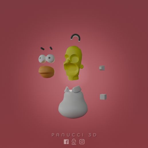 🎄 Homer christmas ornament / ( hanging for the tree)・ 3D File for 3D ...