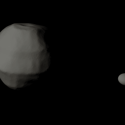 Arquivo grátis STL 65803 Didymos y Dimorphos escalaron uno de cada ocho ...