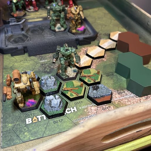 3D printing BATTLETECH HEX BASE #3 • made with Elegoo Neptune 4 Pro・Cults