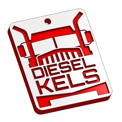 Free 3MF file DIESEL KELS KEYCHAIN 🗝️ ・3D printing model to download・Cults