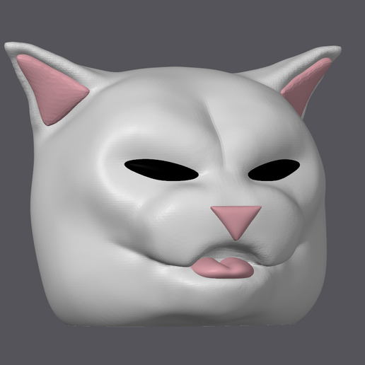 🐱 Gritando al Gato Meme Head・Archivo STL para ・Cults