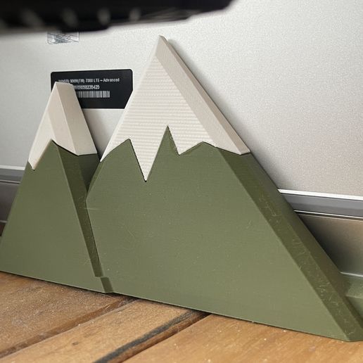 3D printed Vertical Laptop/Tablet Stand - Snowy Alps • made with ...