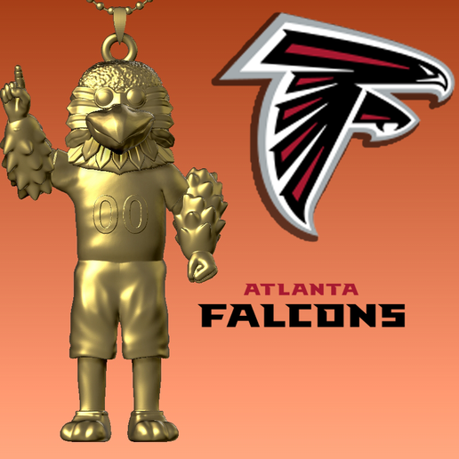 🎨 NFL - Necklaces ATLANTA FALCONS- Hanging Figurine - 3D print・ 3D File ...