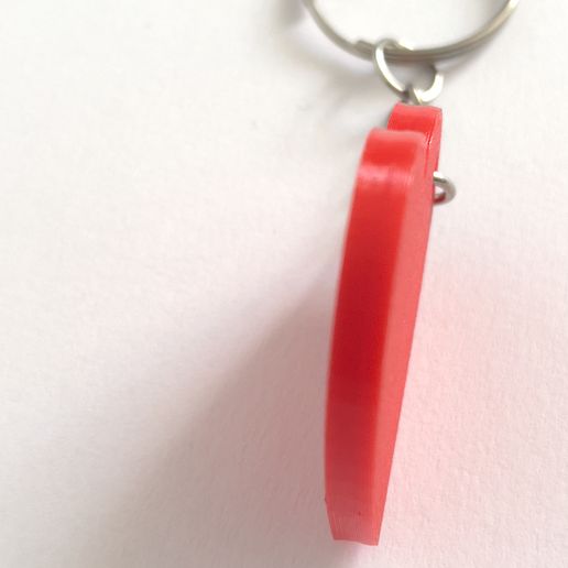 STL file heart key ring 💜 ・3D printer design to download・Cults